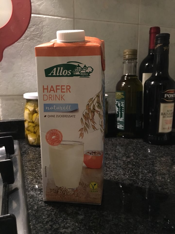 Allos Hafer Drink naturell/ oat milk without added sugar Review | abillion