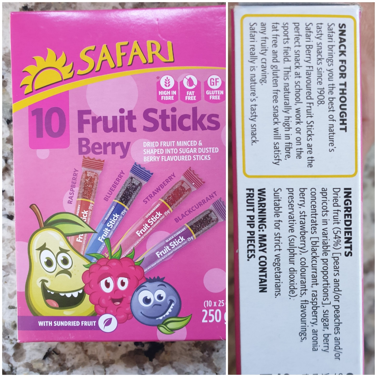 Fruit Sticks Berry from Safari - Vegan Product Reviews & Ratings | abillion