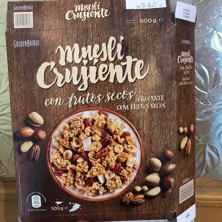 Goldenbridge Muesli Crujiente con frutos secos Review | abillion