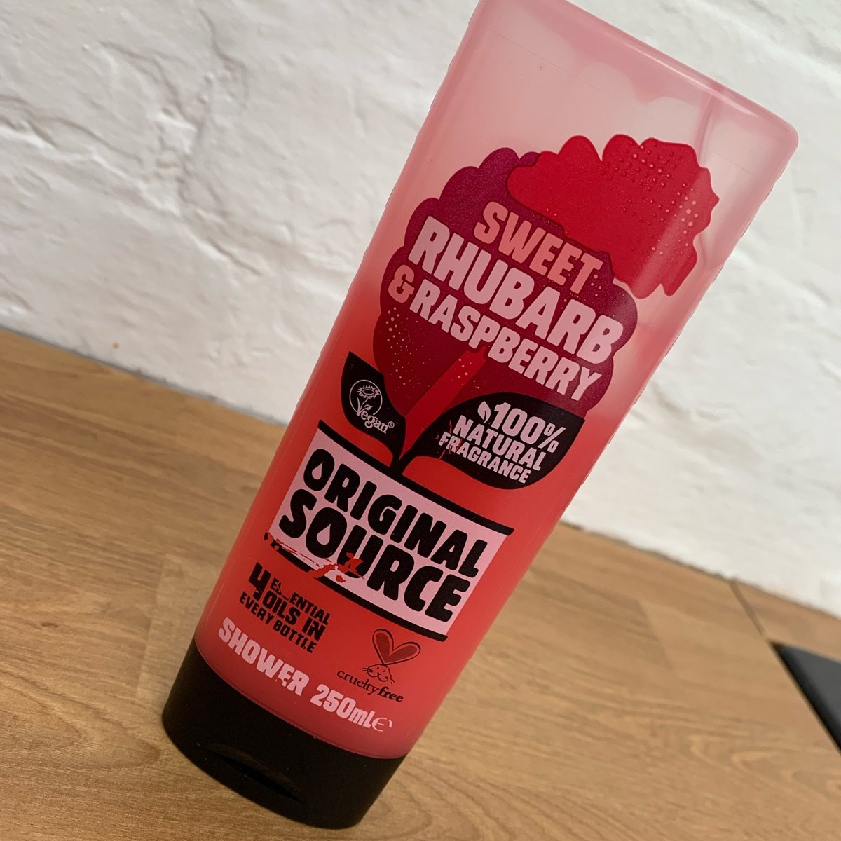 Sweet rhubarb & raspberry from Original Source - Vegan Product Reviews ...