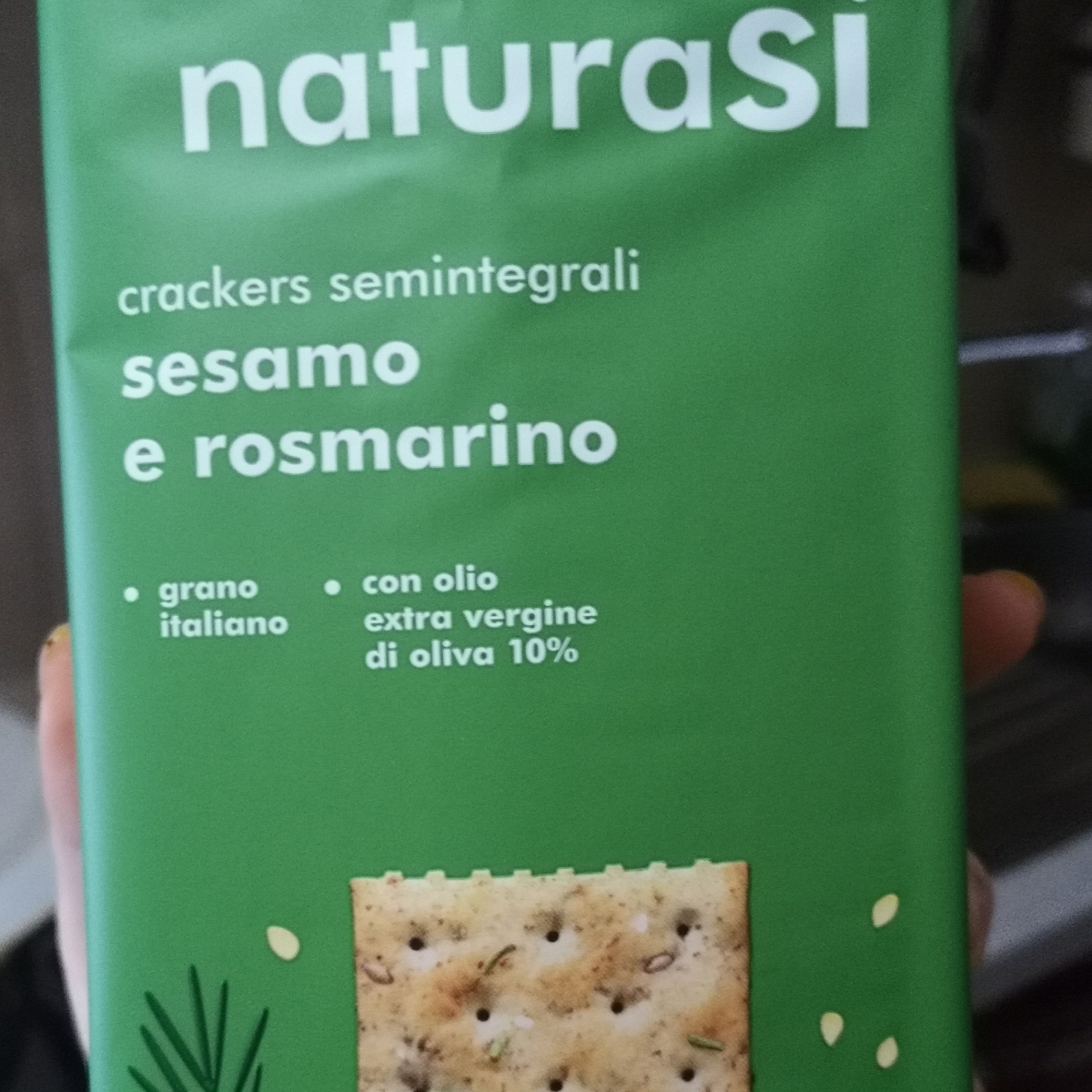 Crackers Semintegrali Sesamo E Rosmarino from Natura Sì - Vegan Product ...