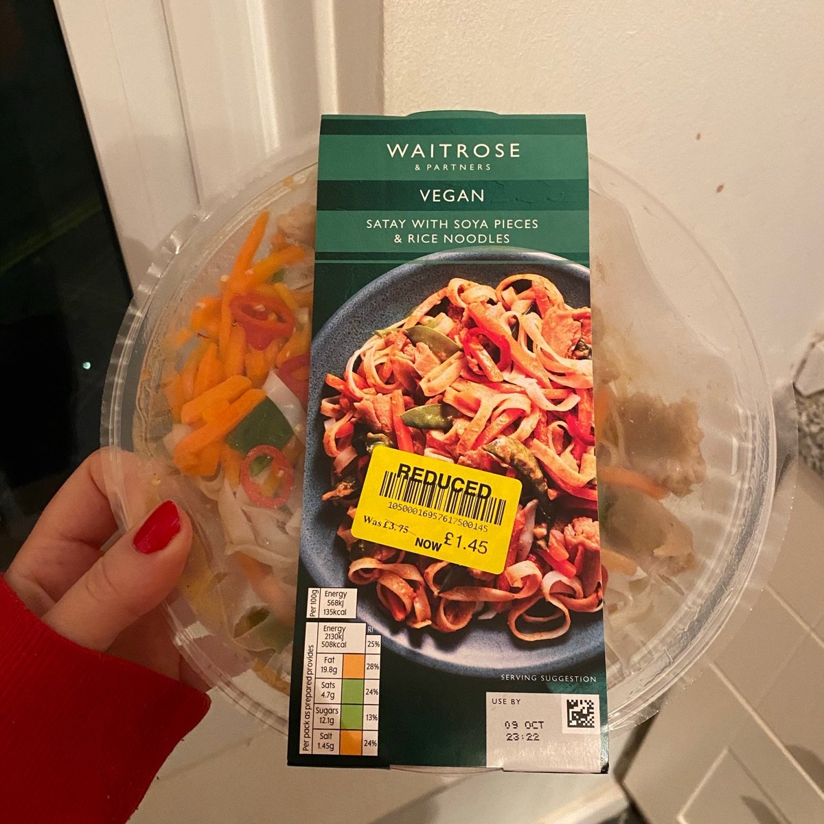 Vegan Satay with Soya pieces and Noodles from Waitrose - Vegan Product ...