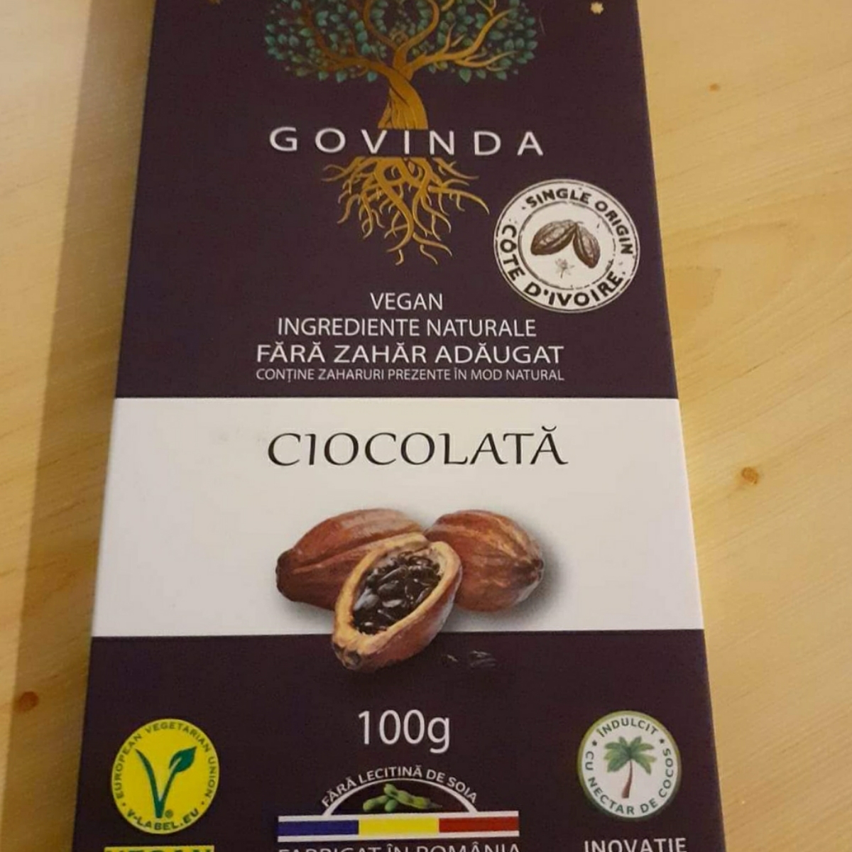 Cacao chocolate from Govinda - Vegan Product Reviews & Ratings | abillion