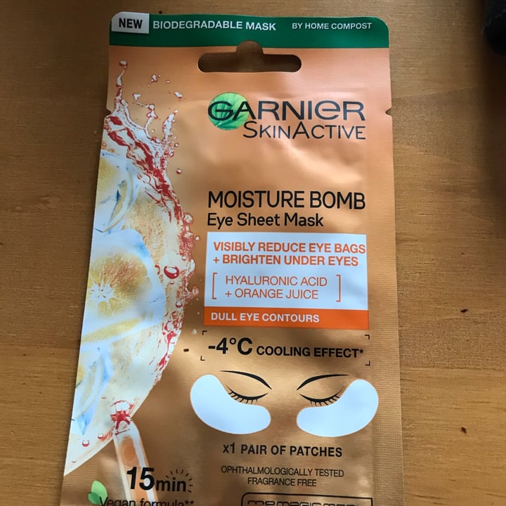 Garnier Moisture bomb eye sheet mask Review | abillion
