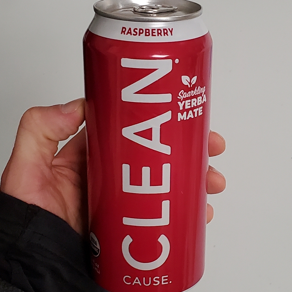 Raspberry sparkling yerba mate from Clean Cause - Vegan Product Reviews ...
