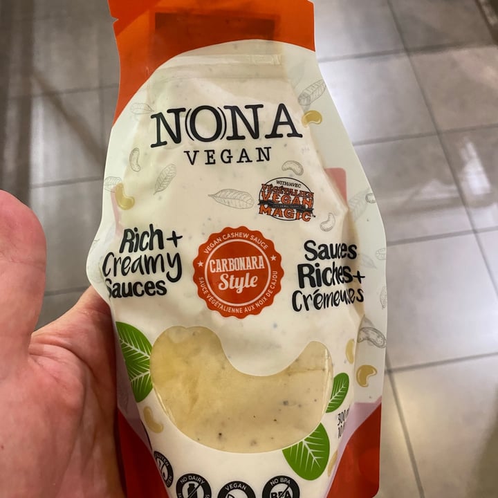 NONA Vegan Foods Carbonara Sauce Review | abillion