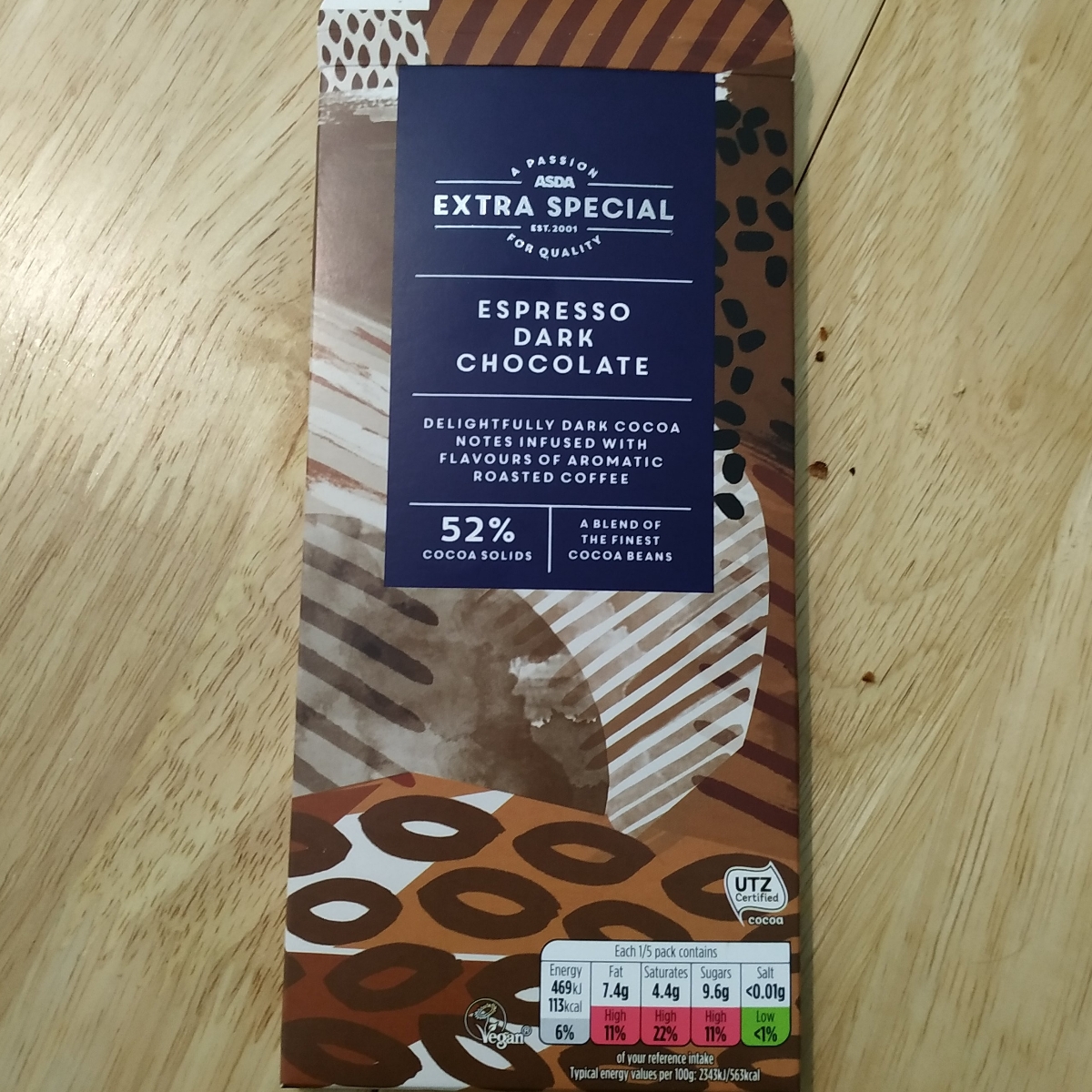 Expresso dark chocolate from ASDA - Vegan Product Reviews & Ratings ...