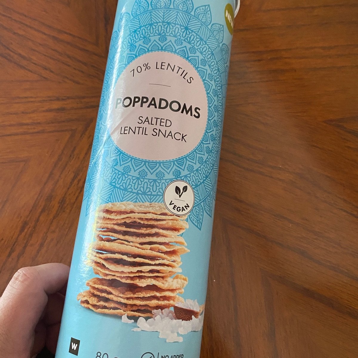 70% Lentils Poppadoms Salted Lentil Snack from Woolworths Food - Vegan ...