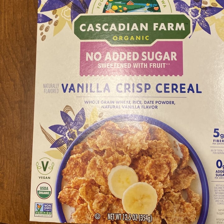 Cascadian Farm Vanilla crisp cereal Review | abillion