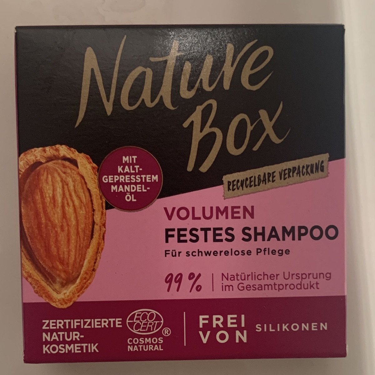 Volumen Festes Shampoo from nature box - Vegan Product Reviews ...