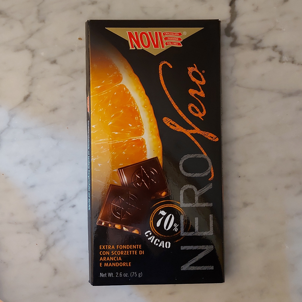 Nero 70% con arancia from Novi - Vegan Product Reviews & Ratings | abillion