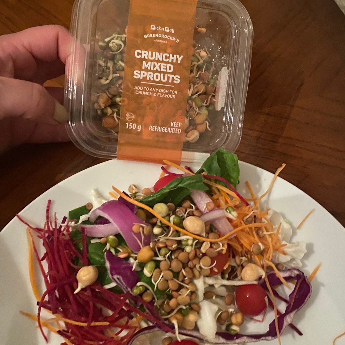 Crunchy mixed sprouts from Pick n Pay - Vegan Product Reviews & Ratings ...