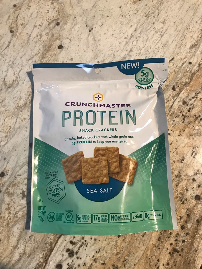 Protein Snack Crackers Sea Salt from Crunchmaster - Vegan Product ...