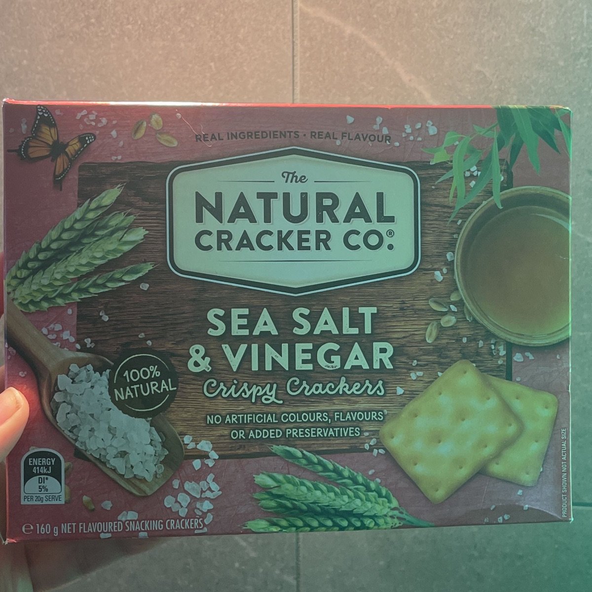The Natural Cracker Co. Sea Salt & Vinegar Crispy Crackers Reviews ...