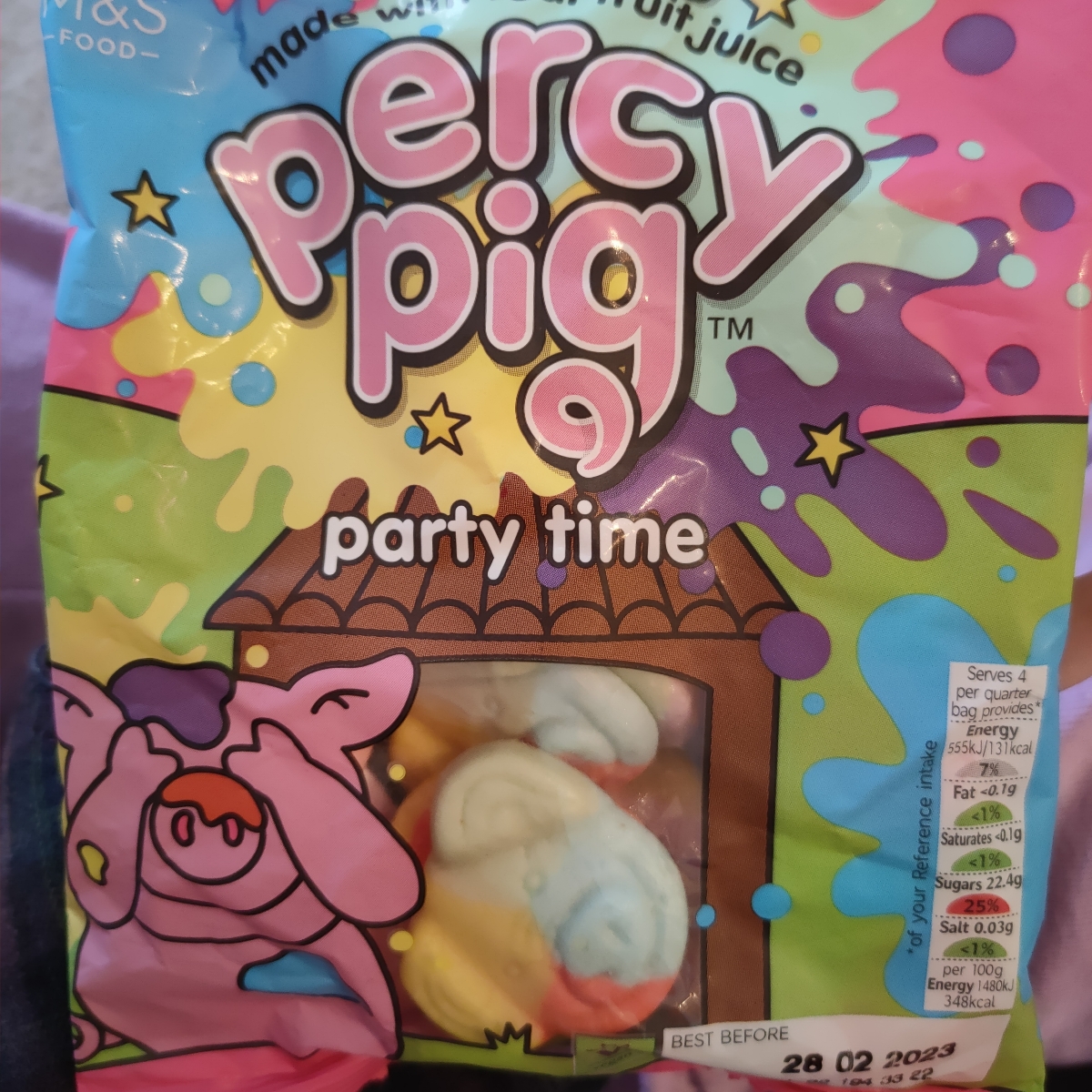 percy pig party time from Marks & Spencer Food (M&S) - Vegan Product Reviews & Ratings | abillion