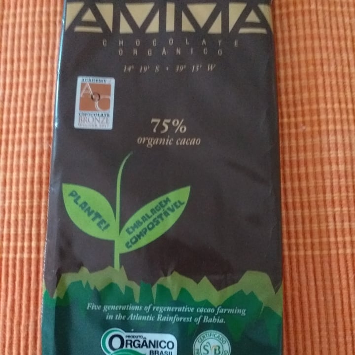 AMMA Chocolate 75% Organic Cacao Review | abillion