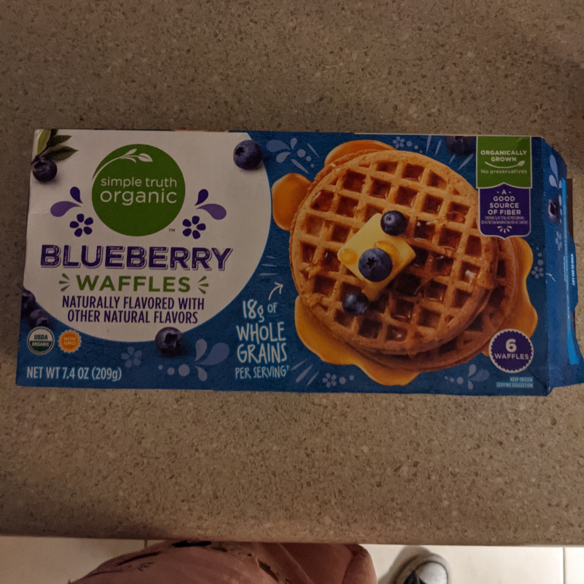 Gluten free Blueberry Waffles from Simple Truth - Vegan Product Reviews ...