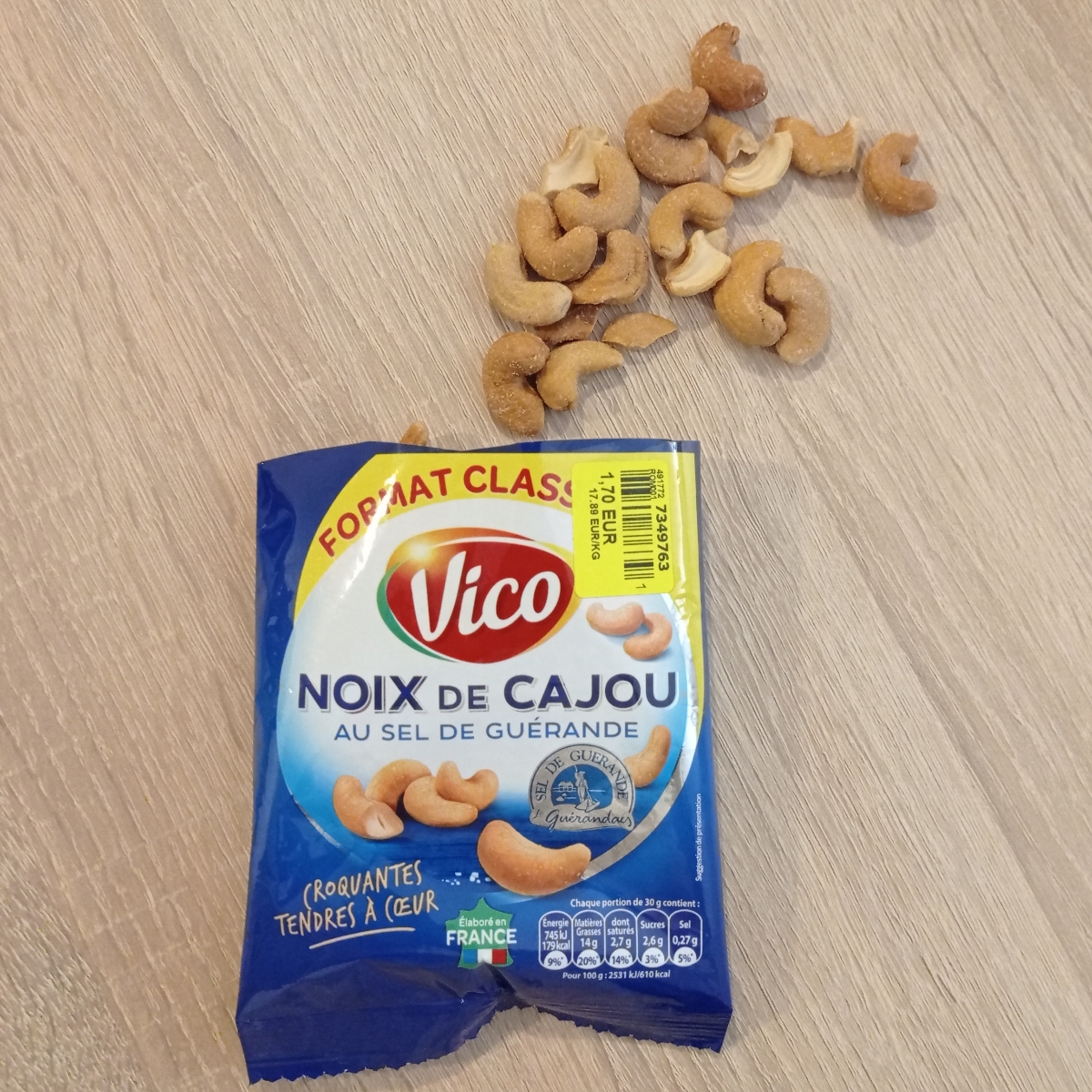 Noix de cajou au sel de Guérande from Vico - Vegan Product Reviews ...