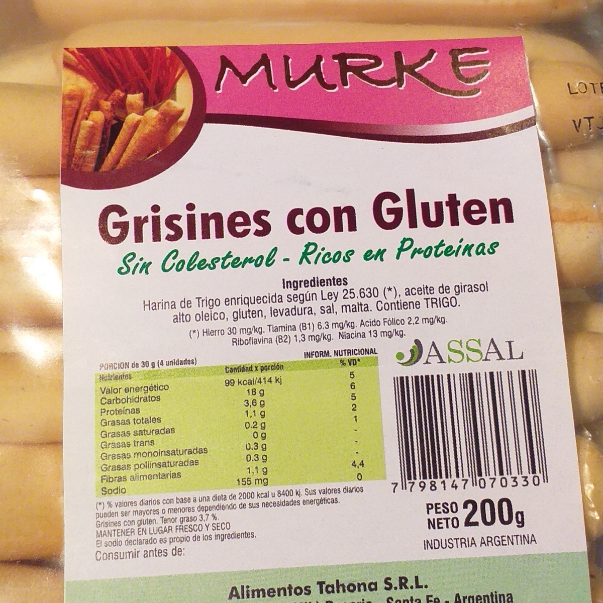 Grisines Con Gluten from Murke - Vegan Product Reviews & Ratings | abillion