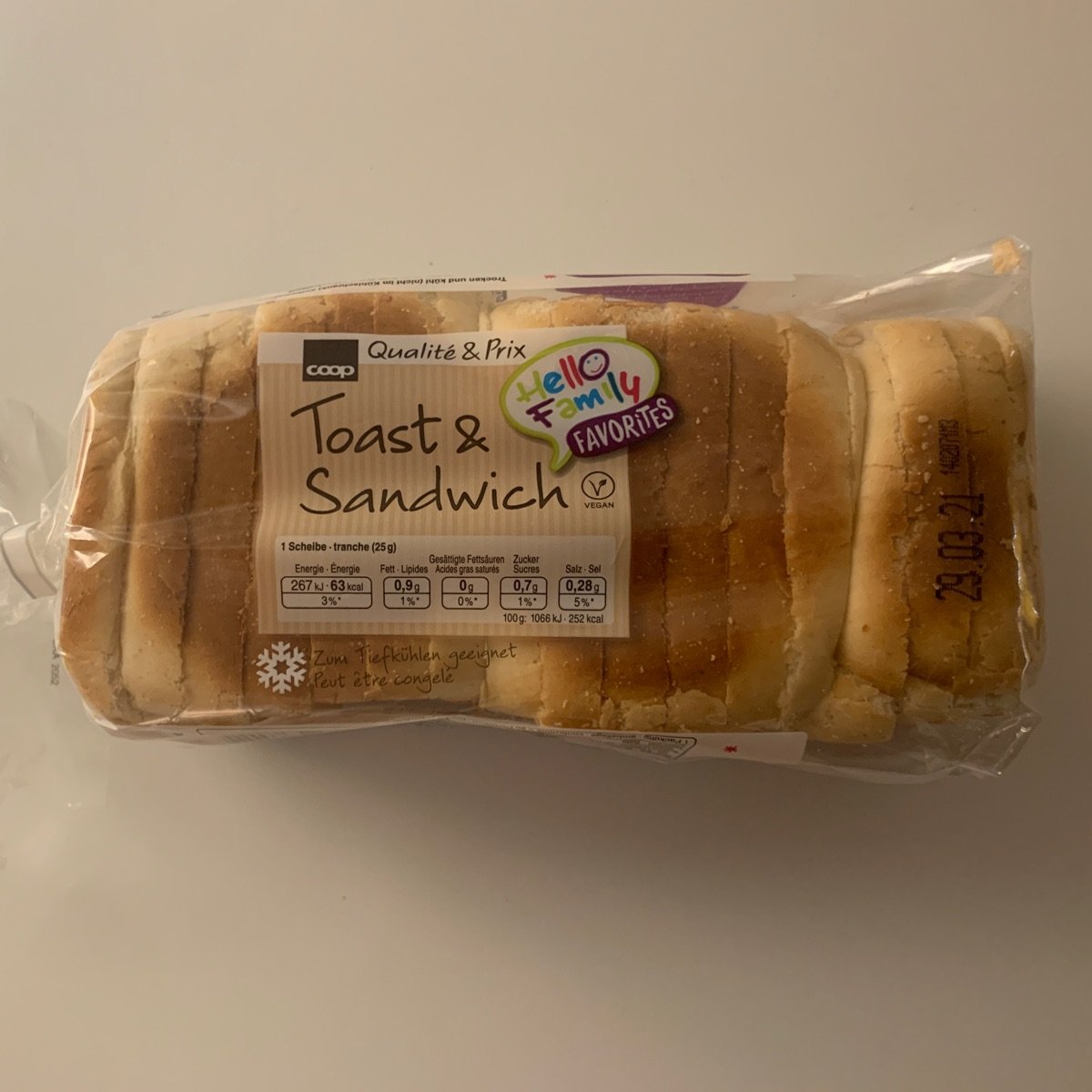 Toast & Sandwich from Coop - Vegan Product Reviews & Ratings | abillion