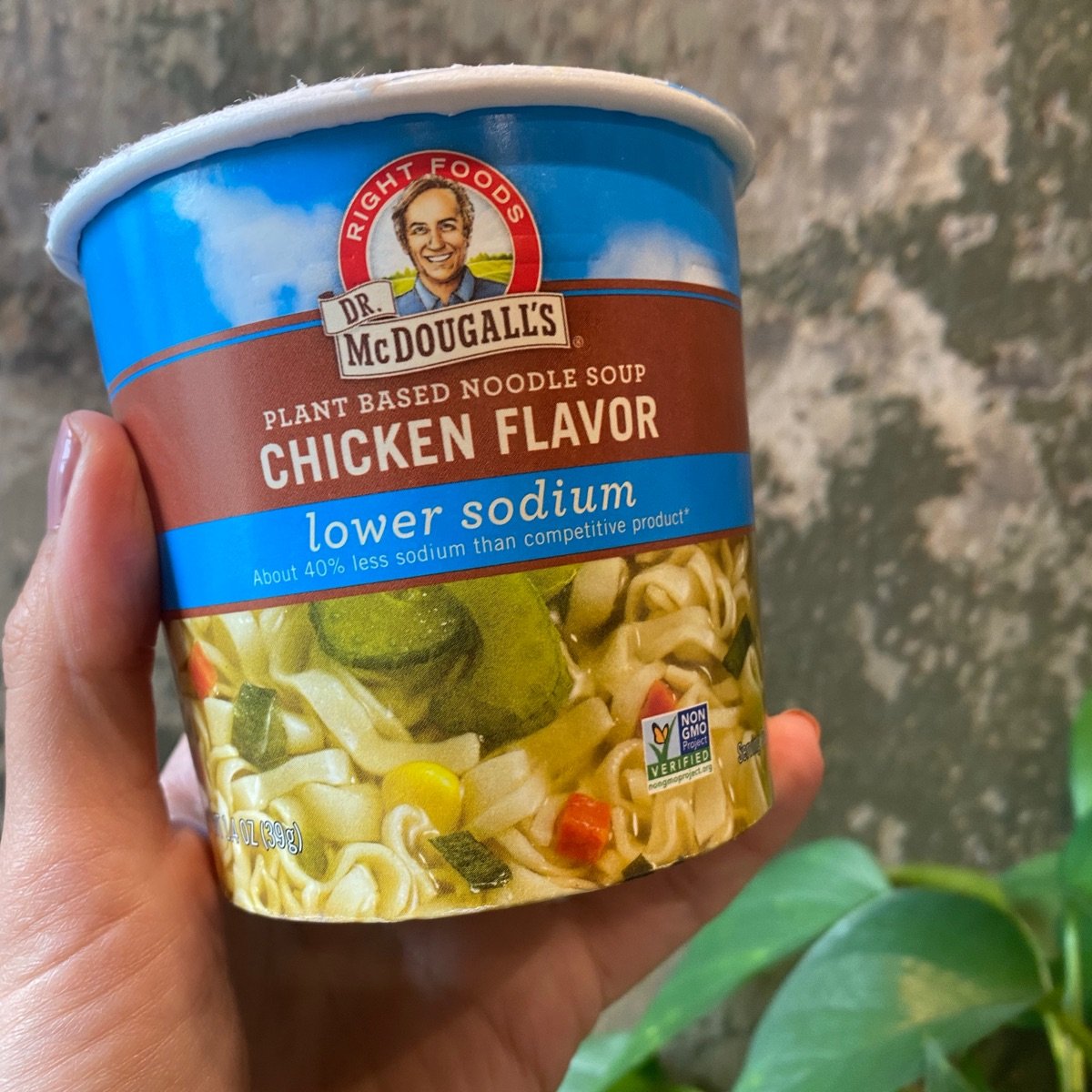 Plant based noodle soup chicken flavor from Dr McDougall's Right Foods ...