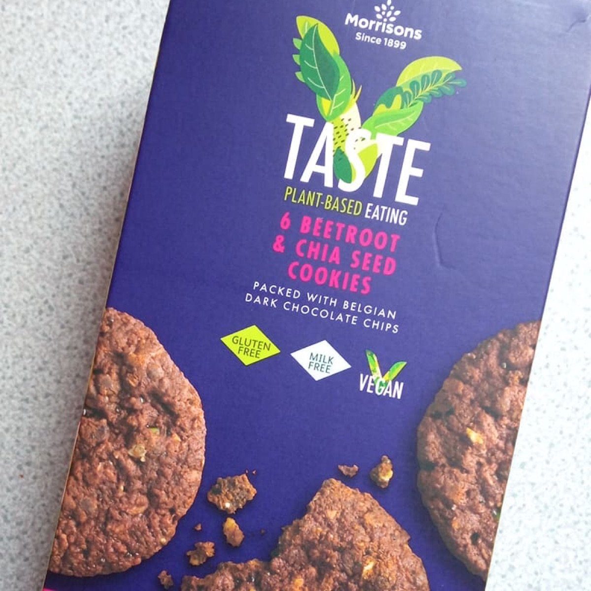 Beetroot and chia seed cookies from Morrisons - Vegan Product Reviews ...