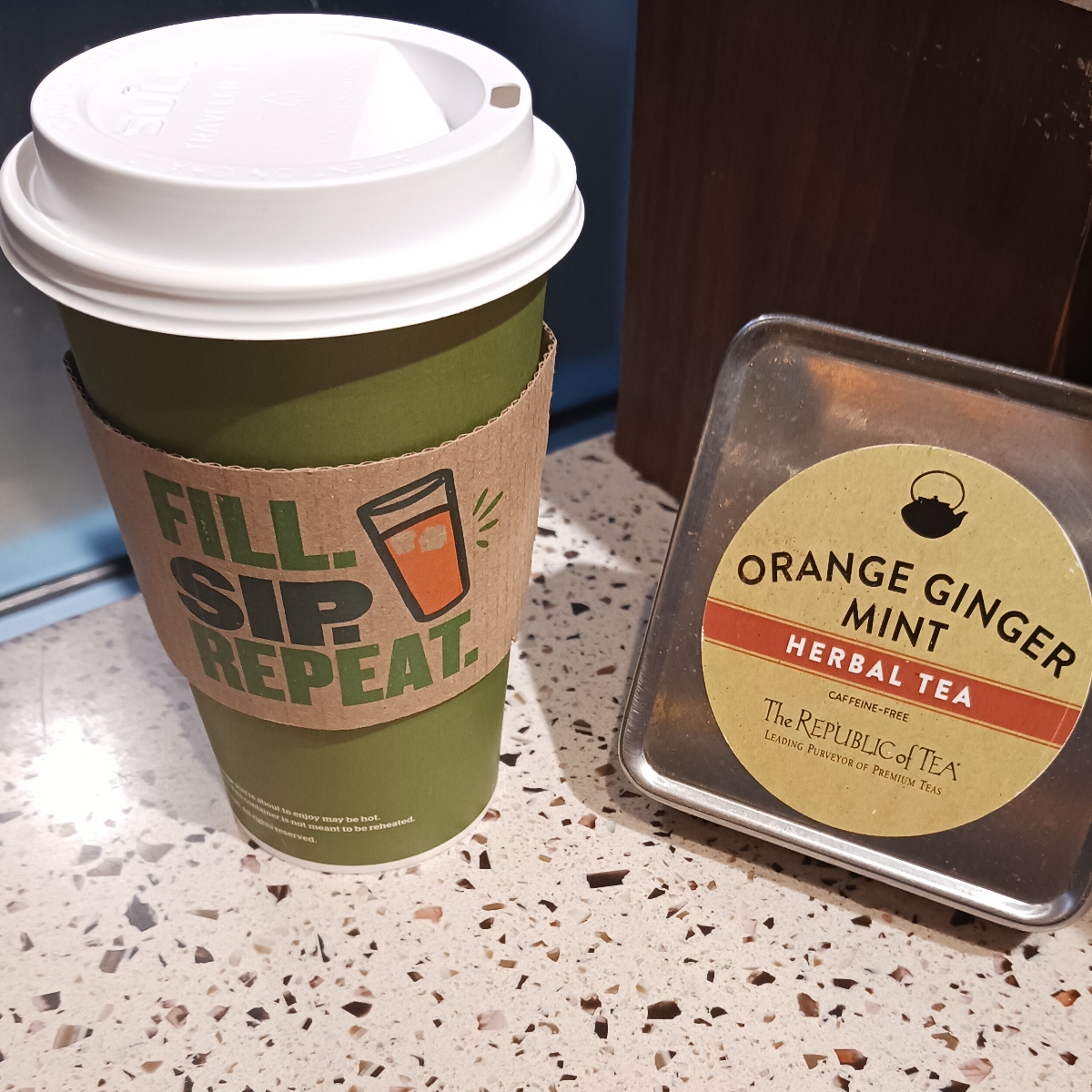 Orange Ginger Mint Herbal Tea at Panera Bread, Miami - Vegan Dish ...