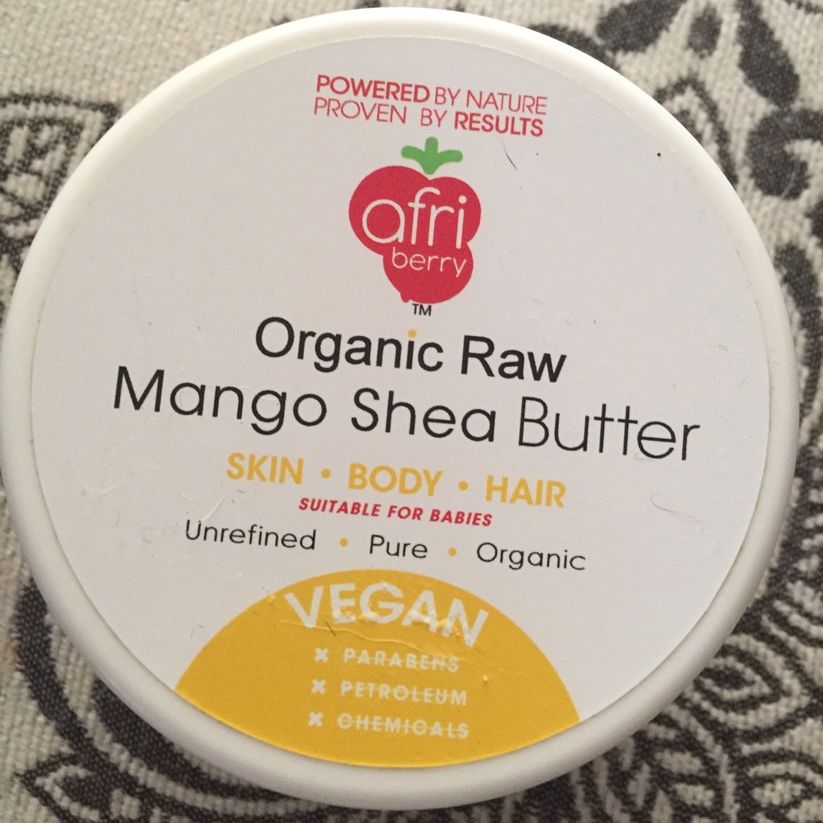 Organic Raw Mango Shea Butter from Afri berry - Vegan Product Reviews ...