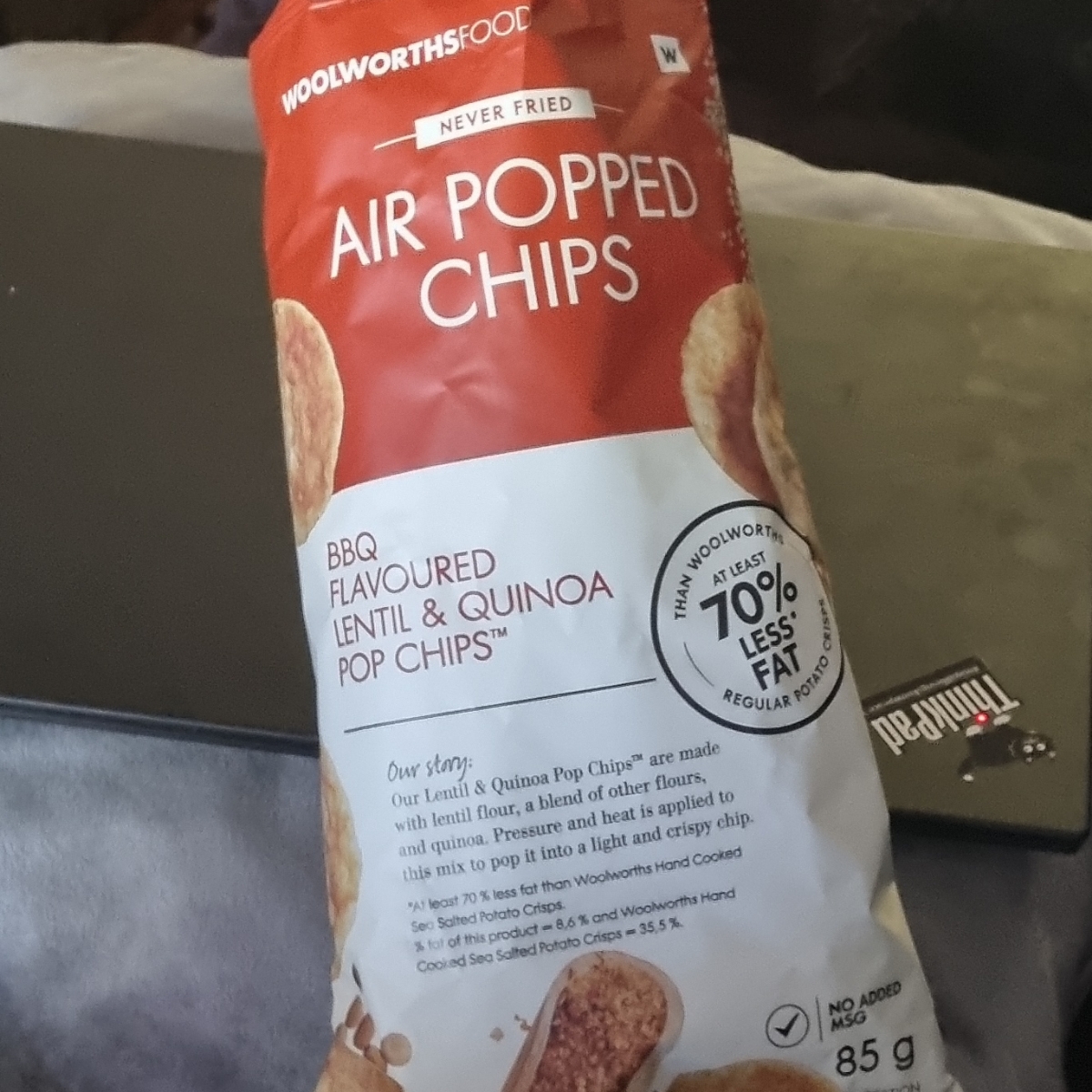 Bbq flavoured Air popped chips from Woolworths Food - Vegan Product ...
