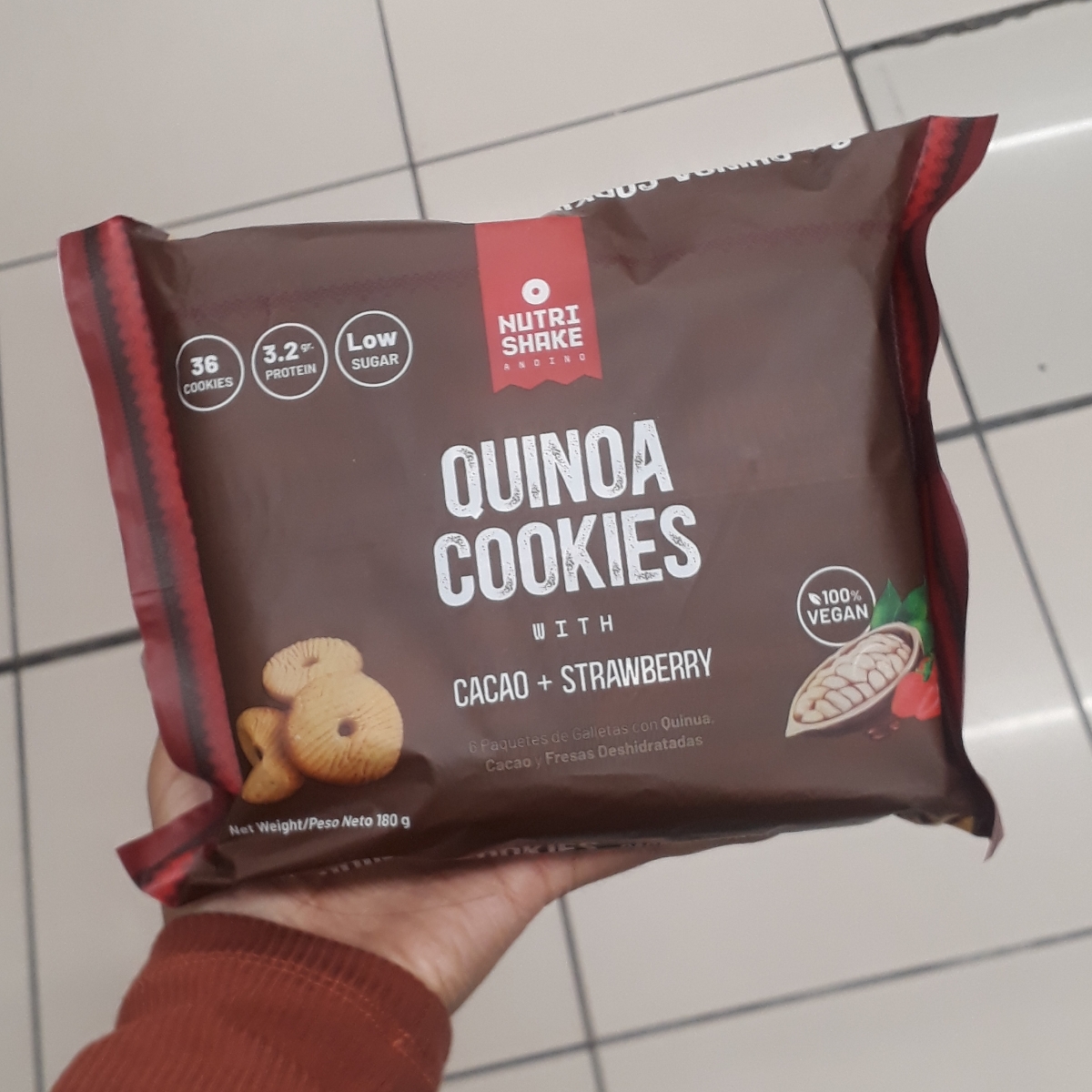 Quinoa cookies with cacao and strawberry from Nutri shake andino ...