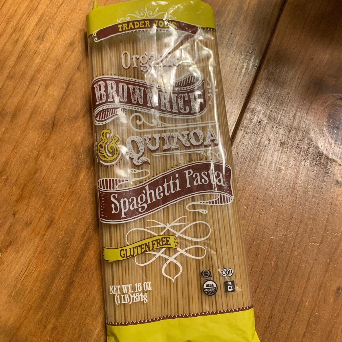 Organic Brown Rice Quinoa Spaghetti Pasta from Trader Joe's - Vegan ...