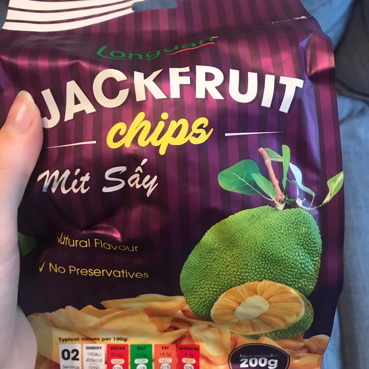 Jackfruit chips from Longdan - Vegan Product Reviews & Ratings | abillion