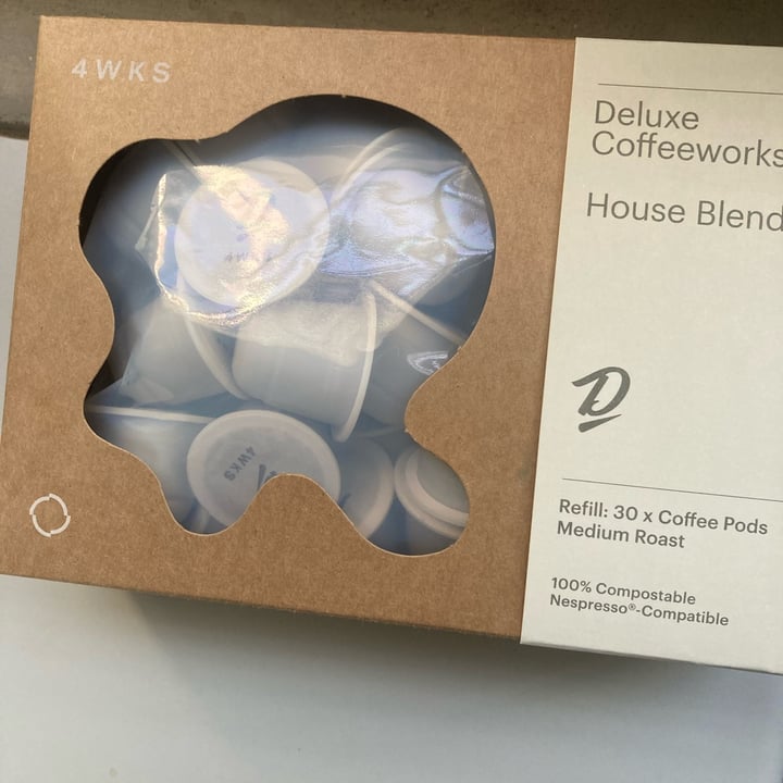 Deluxe Coffeeworks House Blend Compostable Coffee Pods Review | abillion