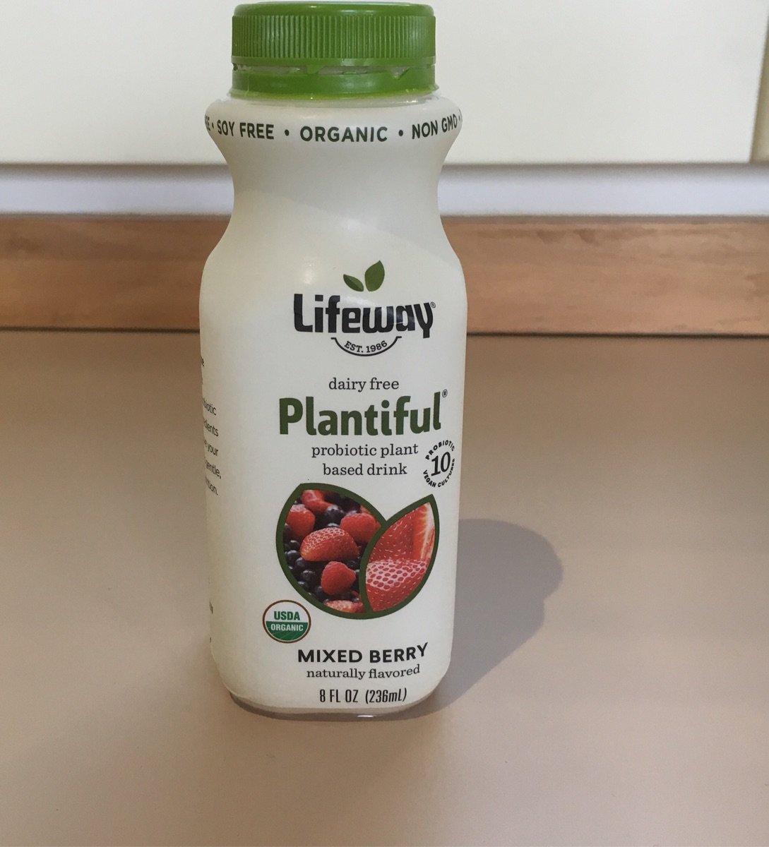 Plantiful - Probiotic Drink - Mixed Berry from Lifeway - Vegan Product ...