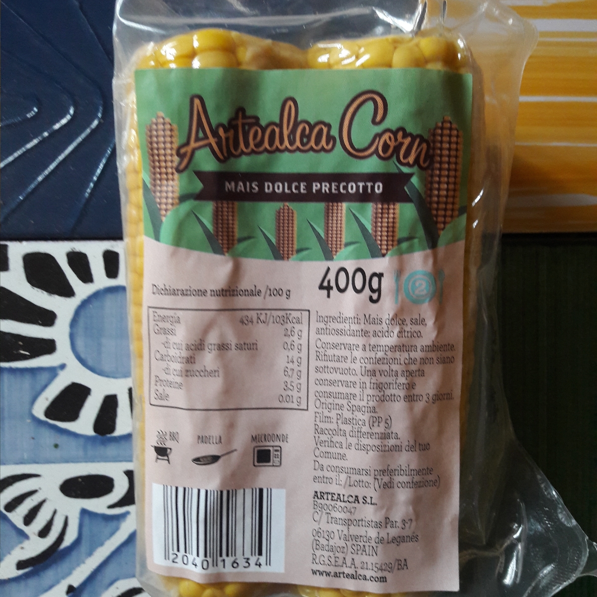 Mais dolce precotto from Artealca - Vegan Product Reviews & Ratings ...