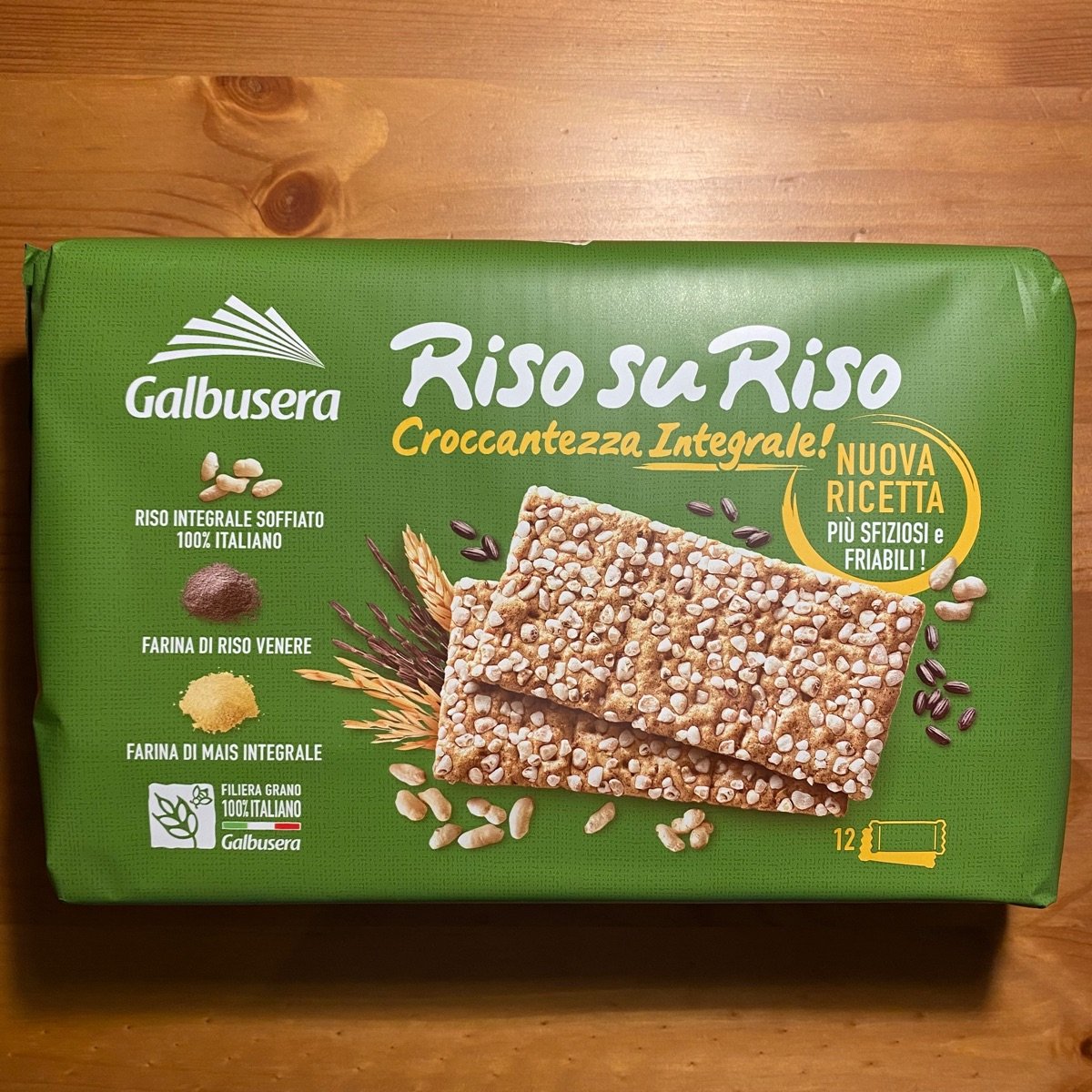 Riso su riso croccantezza integrale from Galbusera - Vegan Product ...