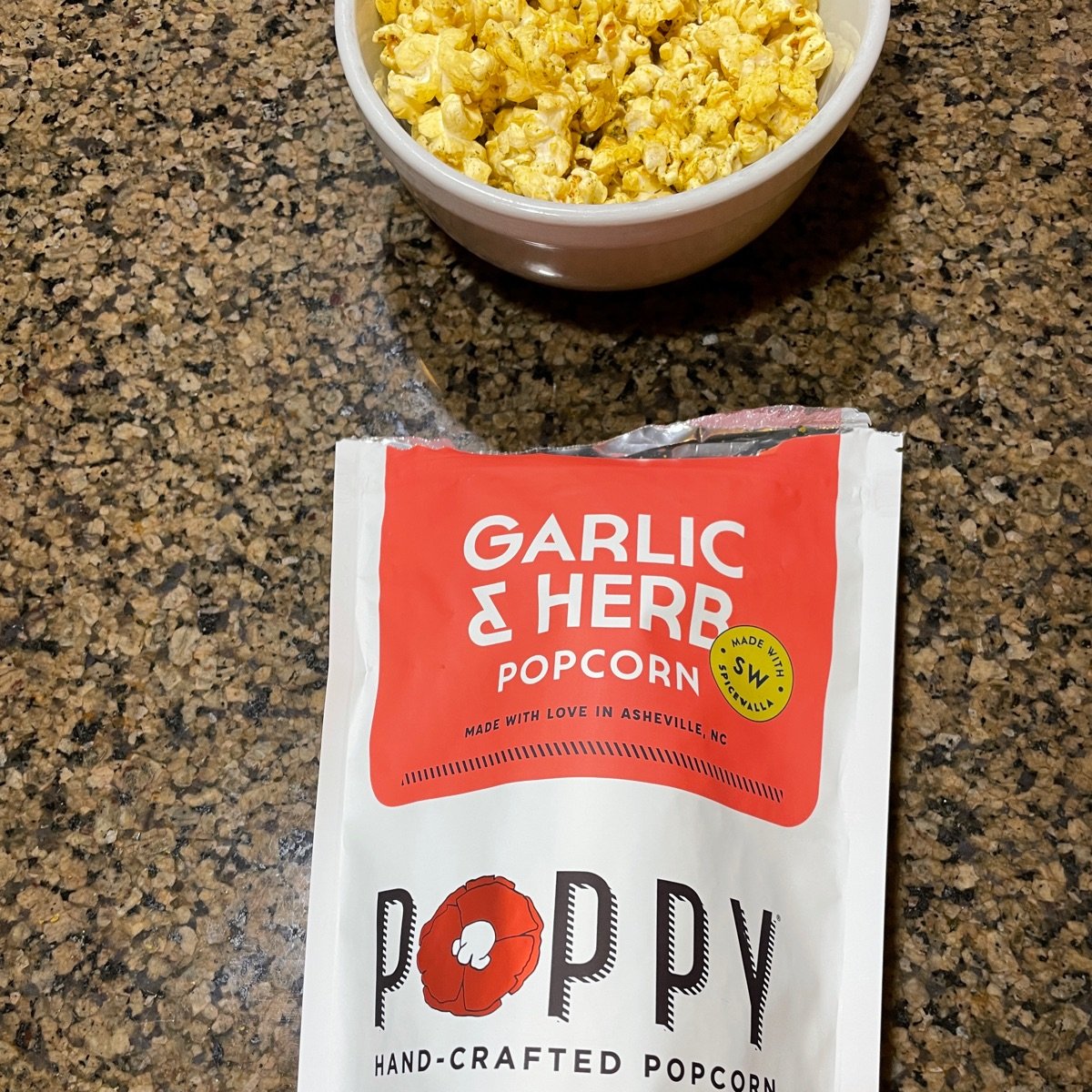 Garlic & herb popcorn from Poppy - Vegan Product Reviews & Ratings ...