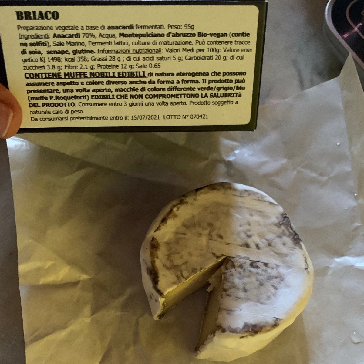 Briaco from Il CashewFicio - Vegan Product Reviews & Ratings | abillion