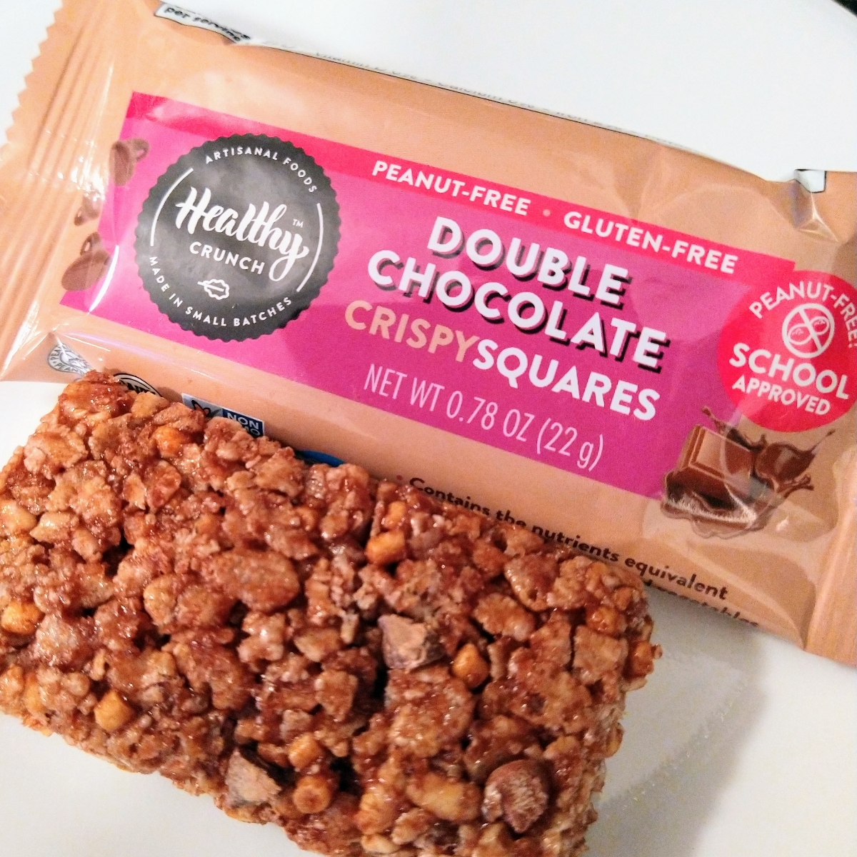 Crispy Squares Double Chocolate from Healthy Crunch - Vegan Product ...