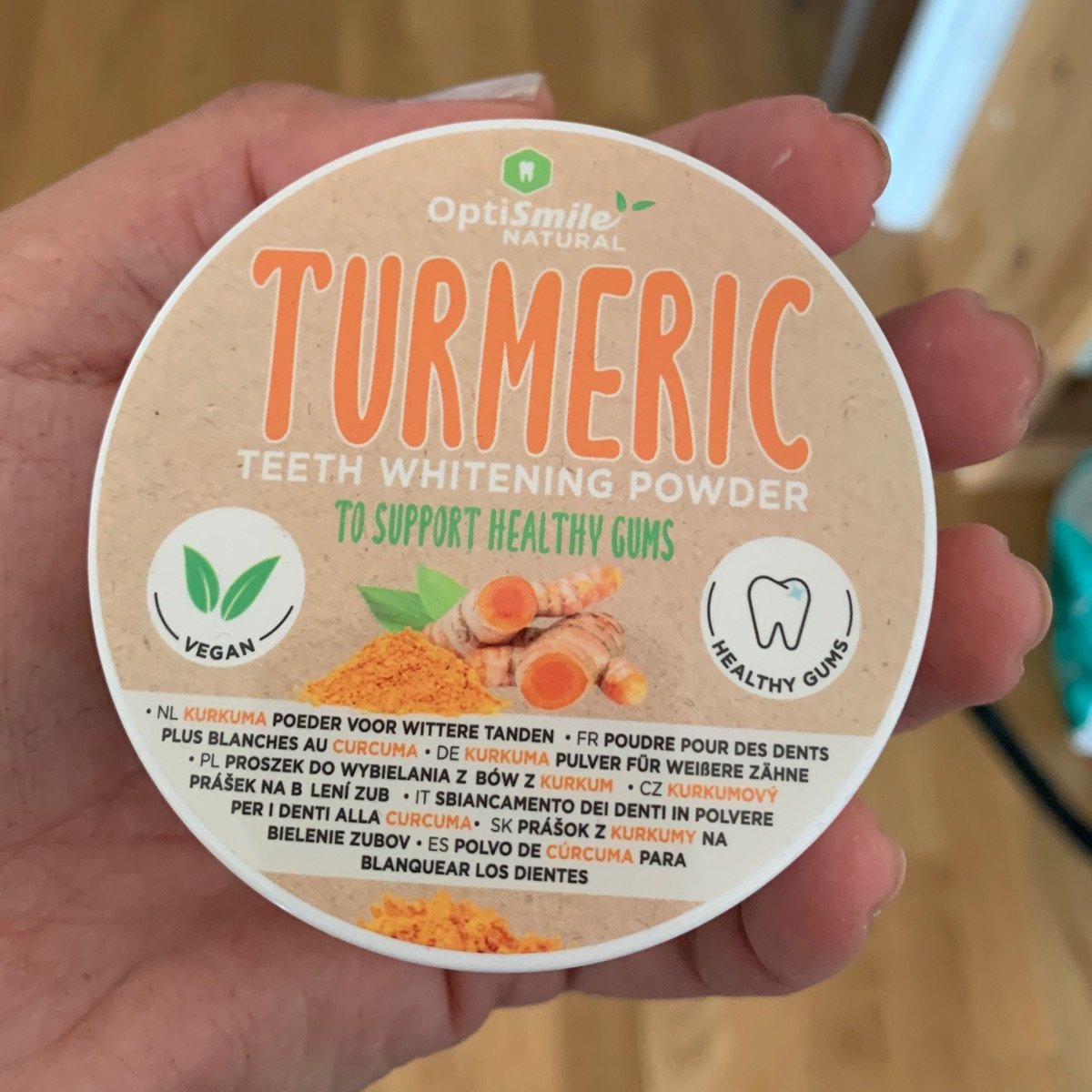 turmeric teeth whitening powder from OptiSmile natural - Vegan Product ...