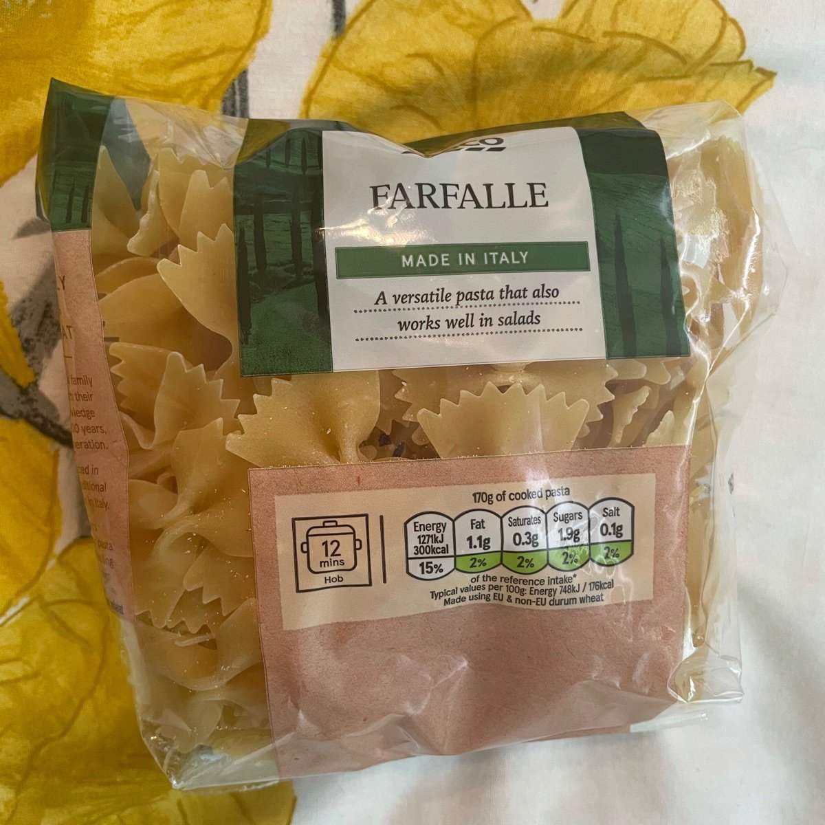 Italian durum wheat semolina pasta from Tesco - Vegan Product Reviews ...