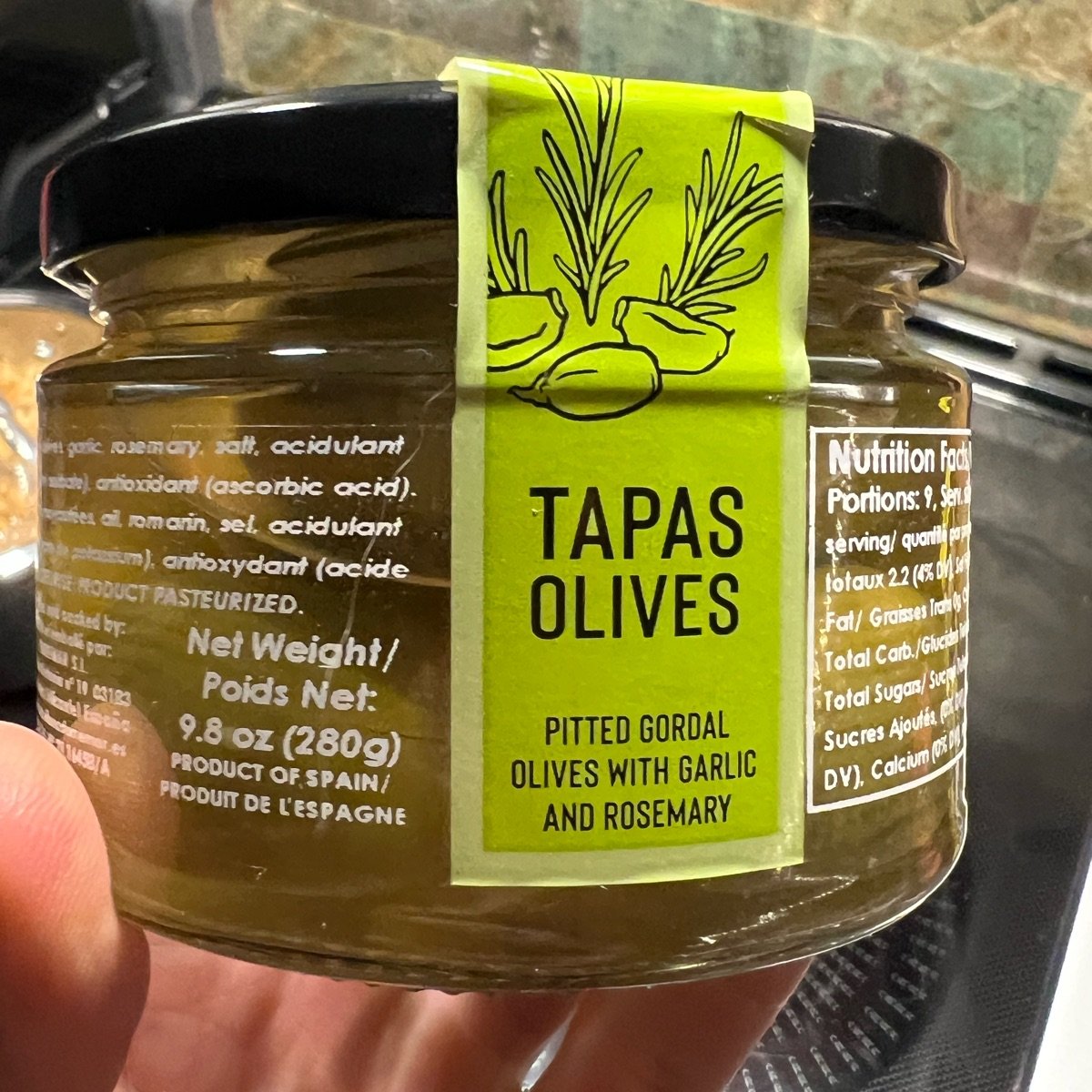 Pitted Gordal Olives With Garlic And Rosemary from Torremar - Vegan ...