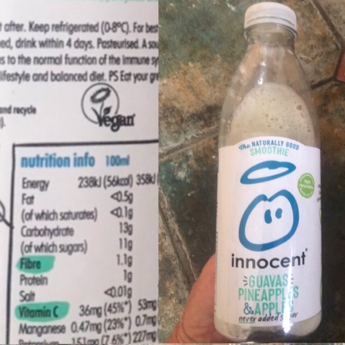 Breakfast Smoothie from Innocent - Vegan Product Reviews & Ratings ...