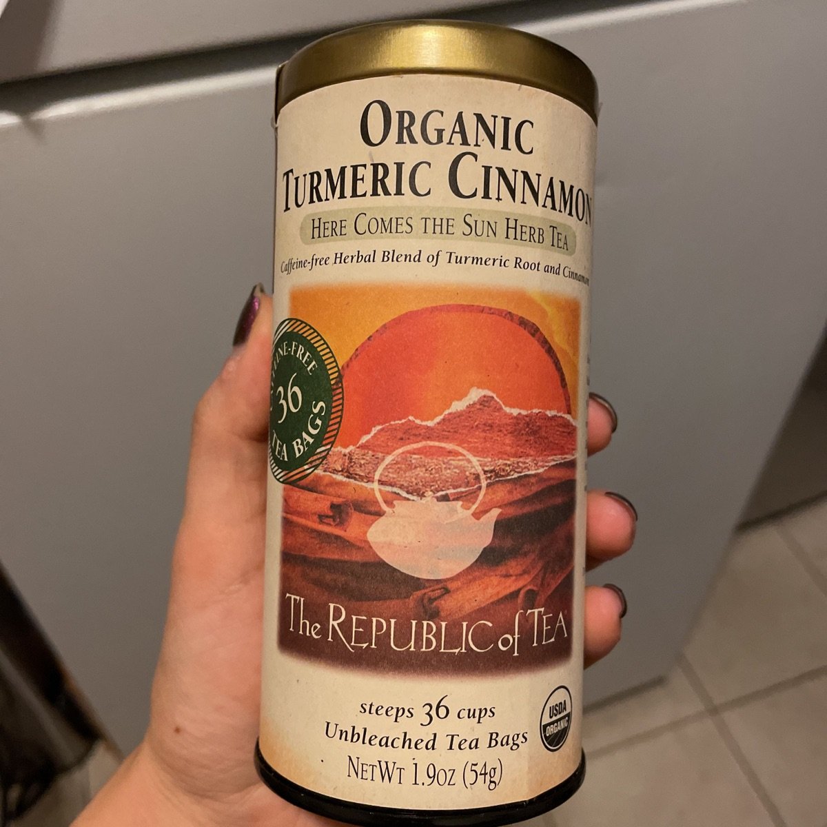 Organic Tumeric Cinnamon from The republic of tea - Vegan Product ...