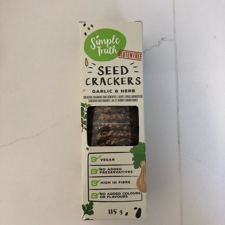 Simple Truth Seed Crackers Garlic and Herb Review | abillion