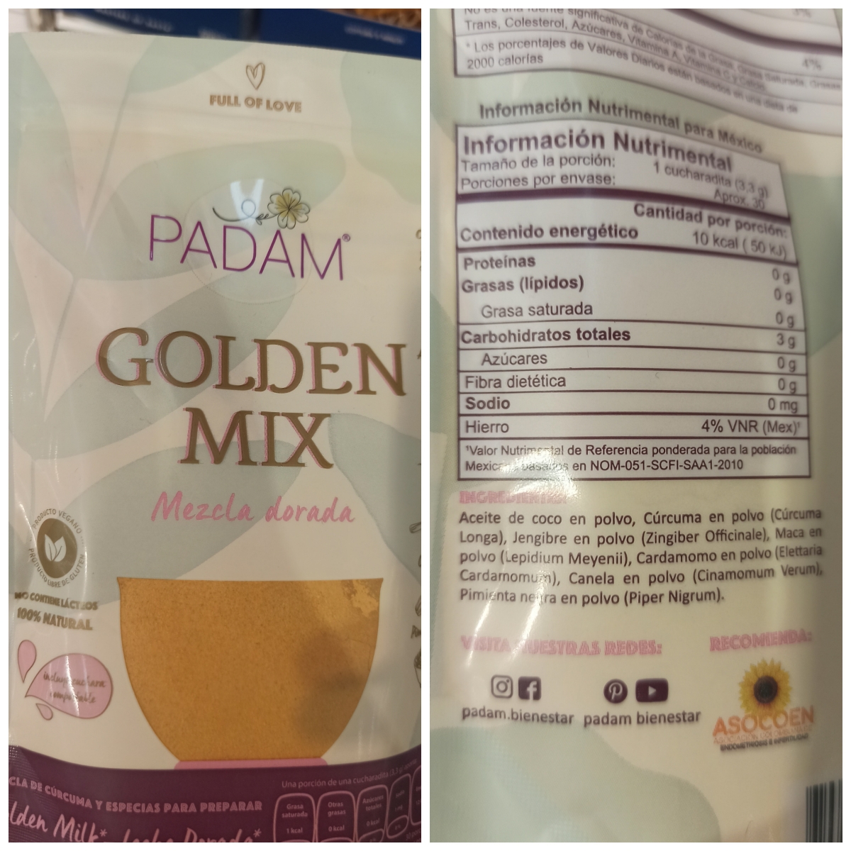 Golden mix from Padam - Vegan Product Reviews & Ratings | abillion