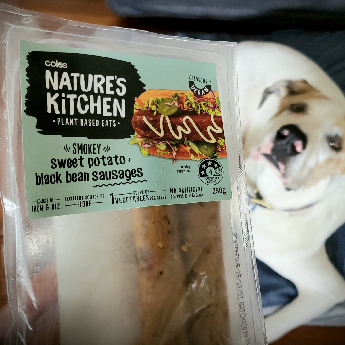 smokey sweet potato black bean sausages at Coles Nature's Kitchen ...