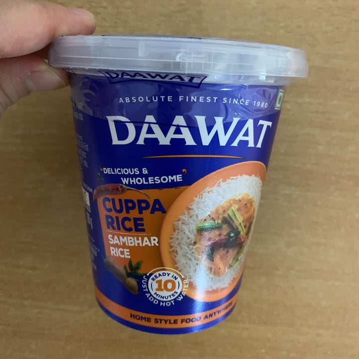 Daawat Cuppa Rice Sambhar Rice Review | abillion
