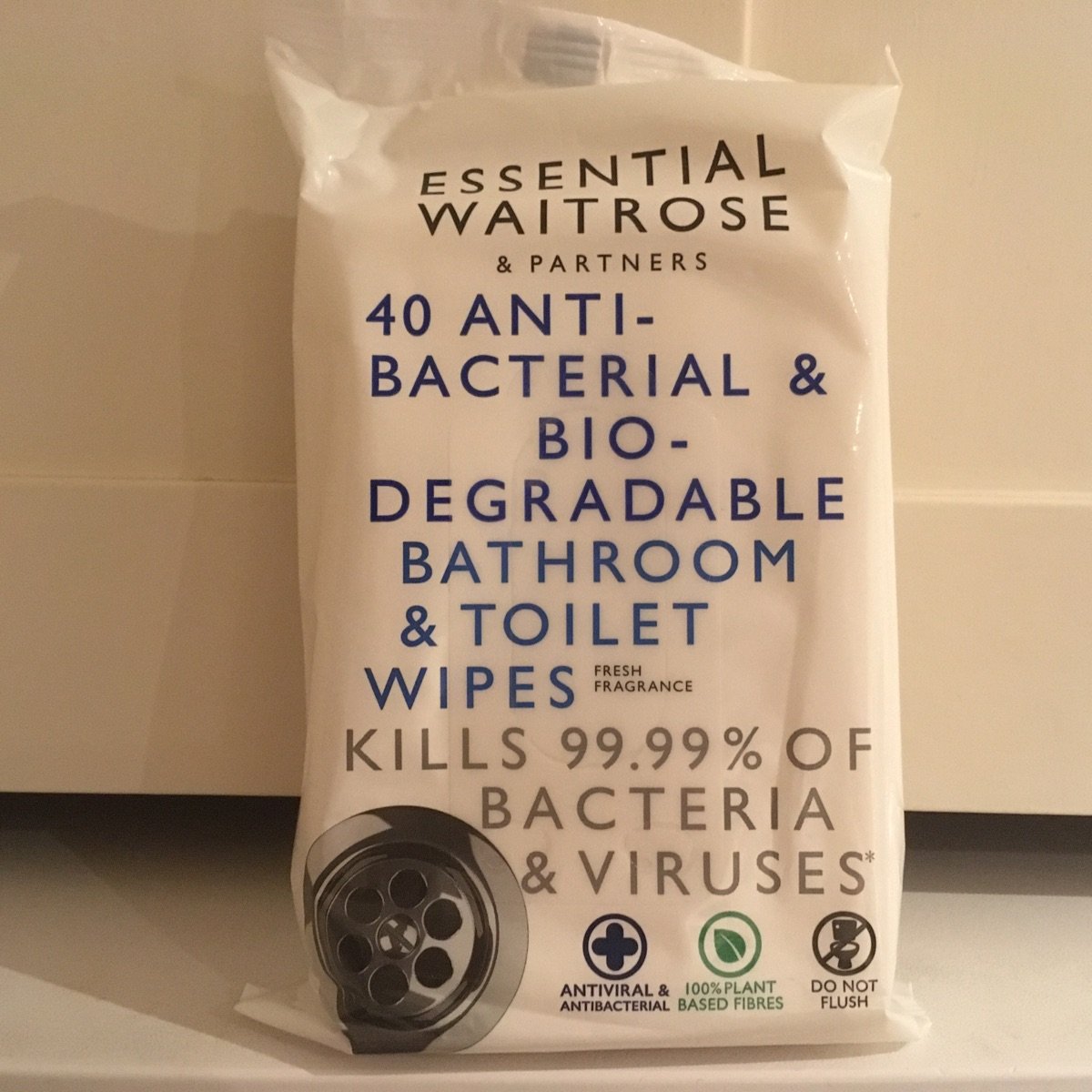 essential waitrose hygiene 40 anti-bacterial & biodegradable wipes 评价 ...