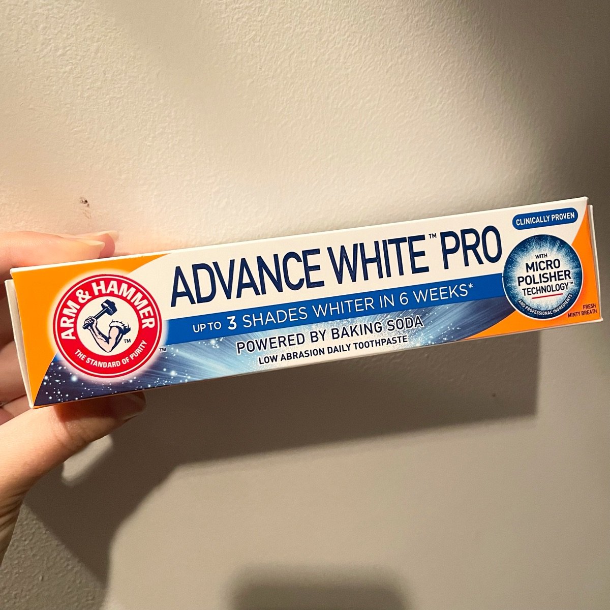 Advance White Pro Toothpaste from Arm & hammer - Vegan Product Reviews ...